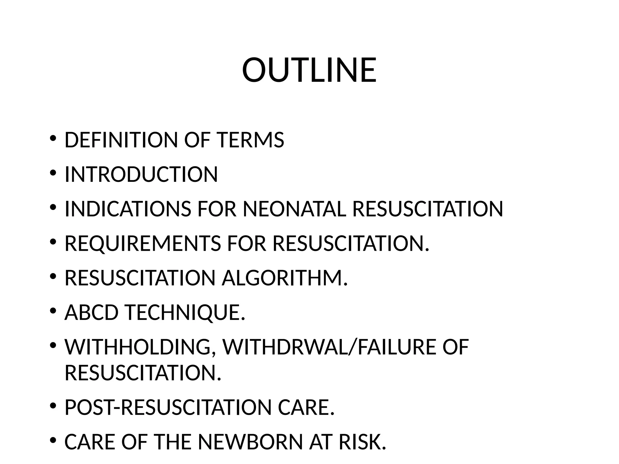 NEONATAL RESUSCITATION/ RESUSCITATION... | PPTX