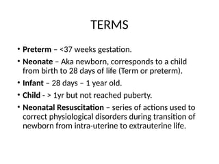 NEONATAL RESUSCITATION/ RESUSCITATION... | PPTX