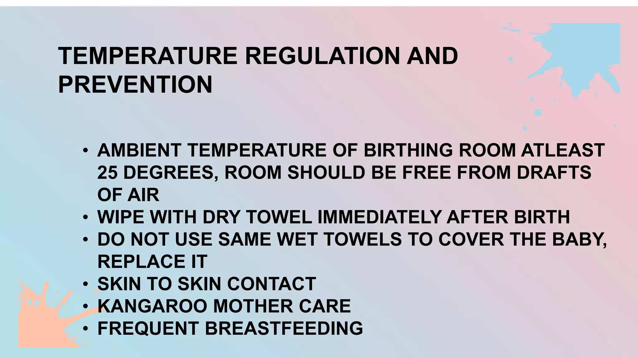 neonatal resuscitation and temperature regulation | PPTX