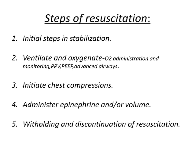 Neonatal resuscitation 2015 aha guidelines update for cpr | PPTX