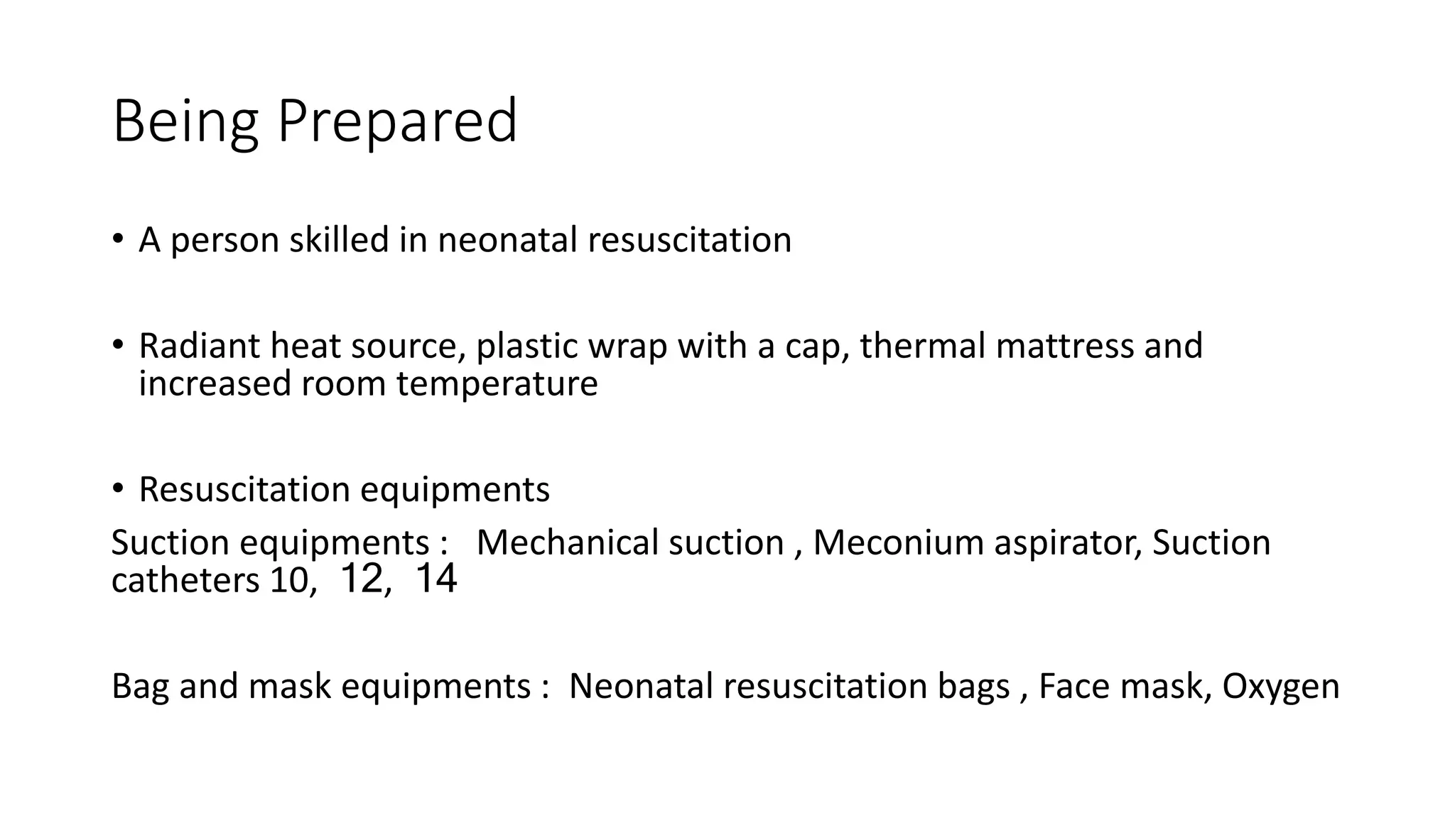 Neonatal resuscitation [autosaved] | PDF