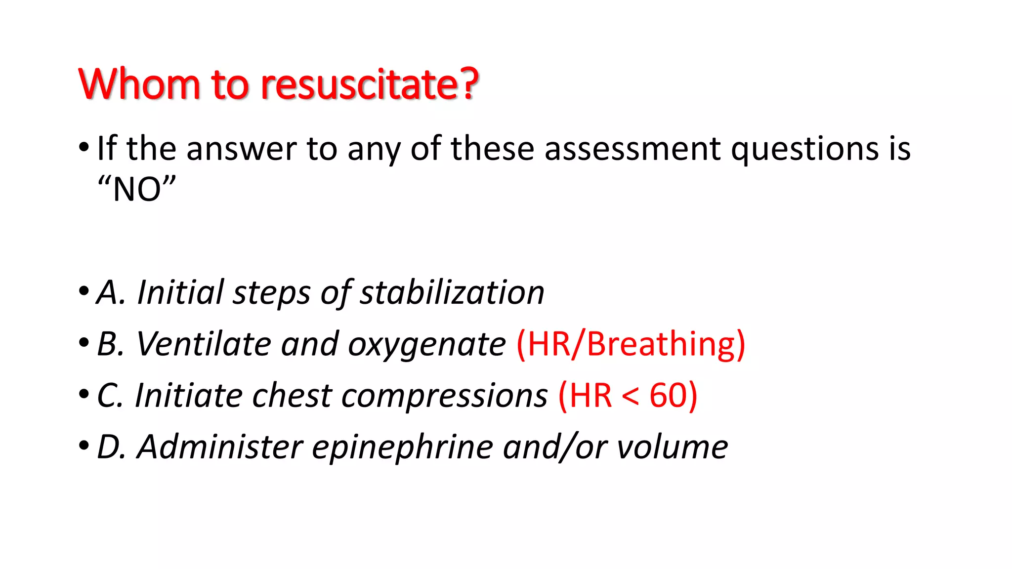 Neonatal resuscitation guidelines 2015 | PPTX