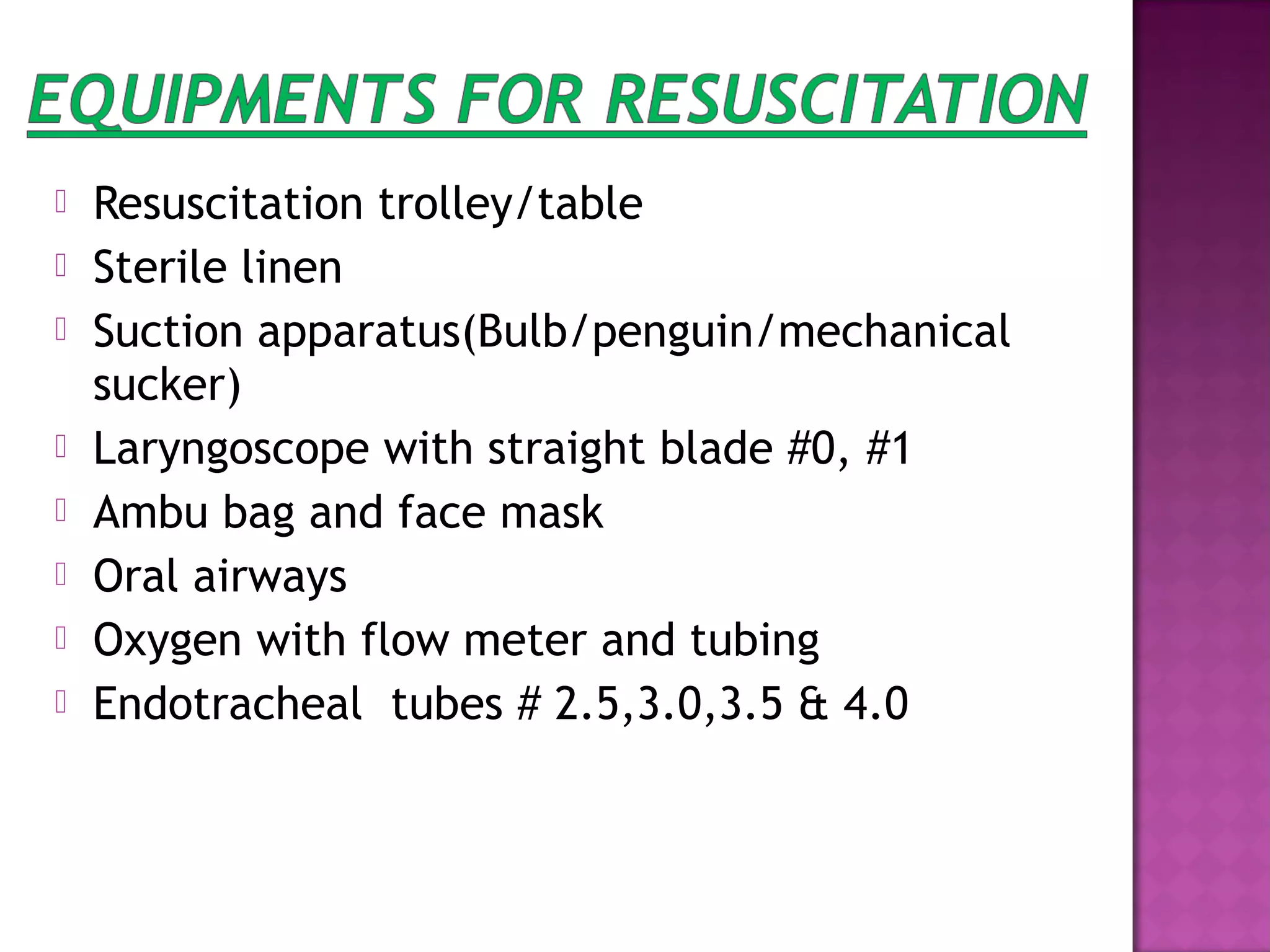 Neonatal resuscitation part 2 by dr.saleem | PPT