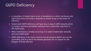 Neonatal Screening: G6PD and Critical Congenital Heart Disease | PPTX