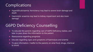 Neonatal Screening: G6PD and Critical Congenital Heart Disease | PPTX