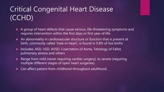 Neonatal Screening: G6PD and Critical Congenital Heart Disease | PPTX