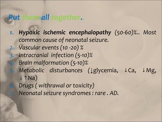 Neonatal seizure | PPT