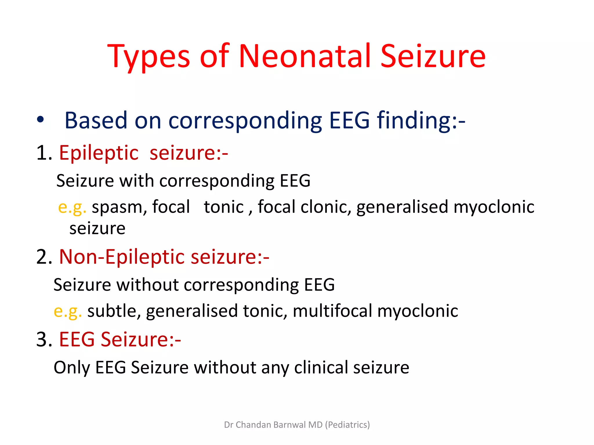 Neonatal seizure | PPTX