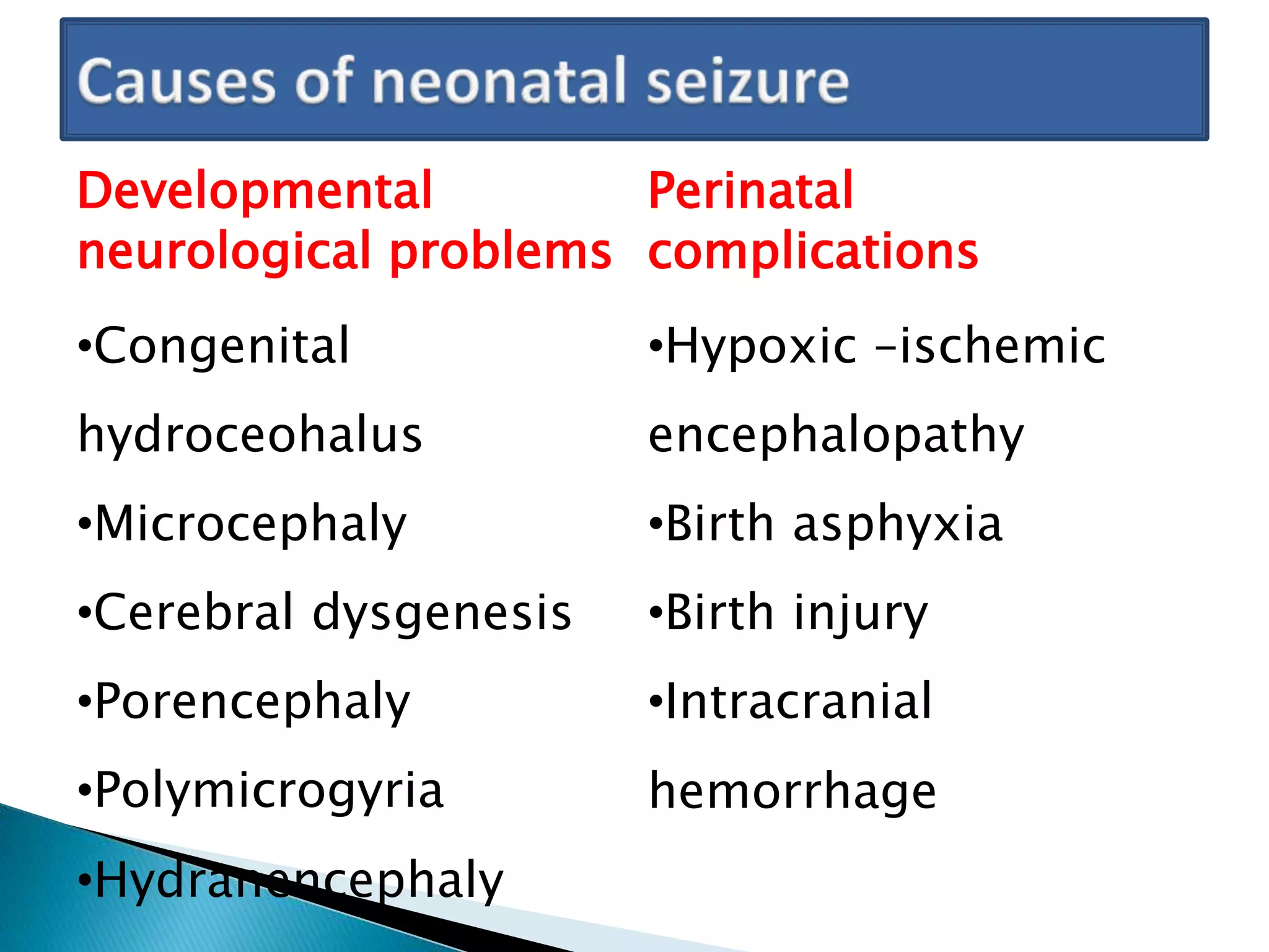 Neonatal seizure | PPTX