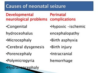Neonatal seizure | PPTX
