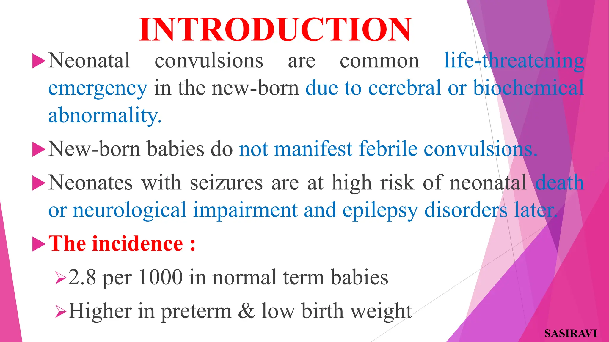 Neonatal seizure and its nursing management | PPTX