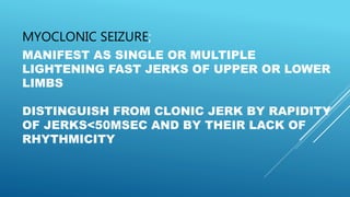 Neonatal seizure (2) | PPTX