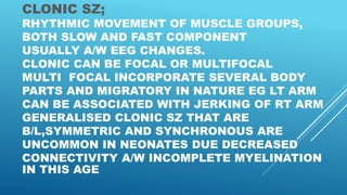 Neonatal seizure (2) | PPTX
