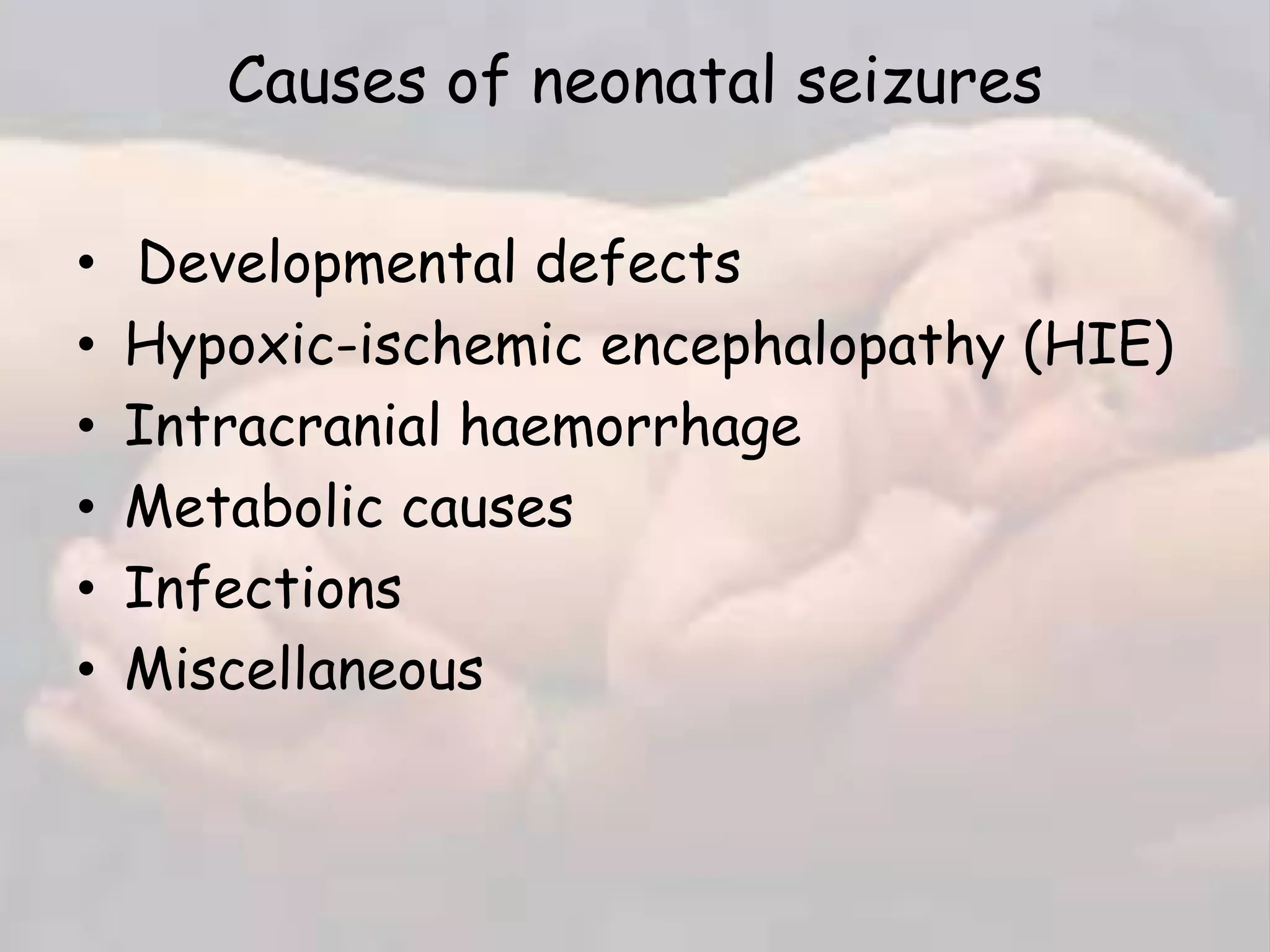 Neonatal seizures | PPSX
