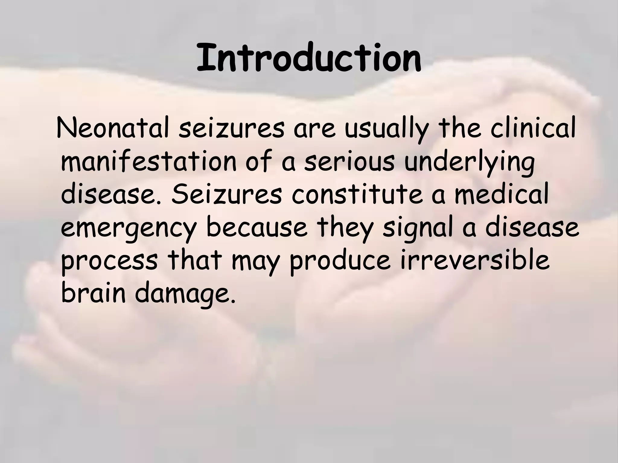 Neonatal seizures | PPSX