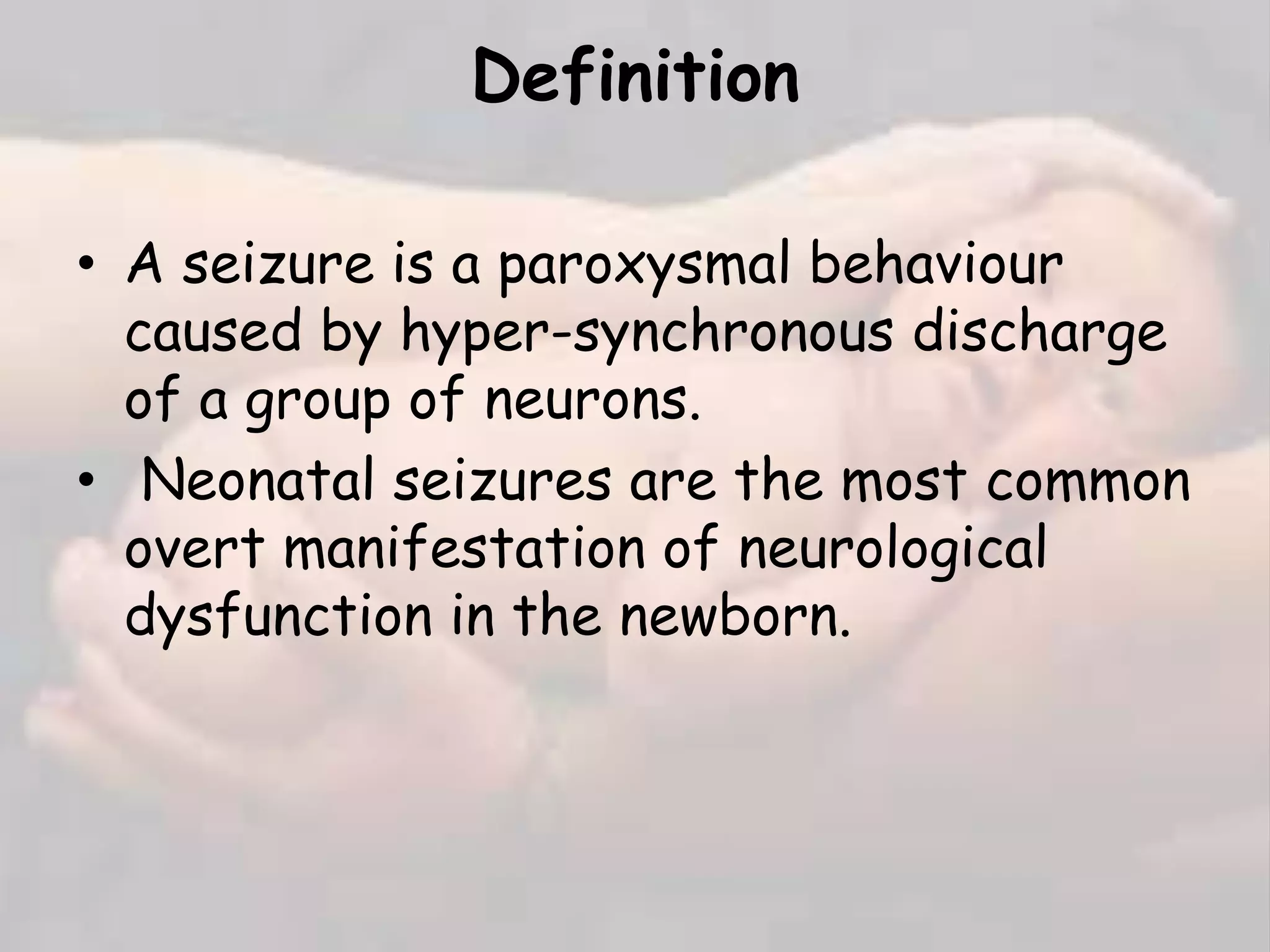 Neonatal seizures | PPSX