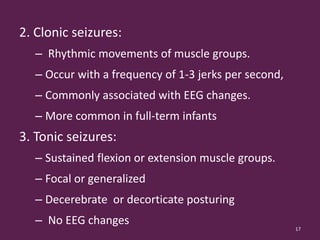 Undergraduate pediatrics NEONATAL SEIZURES.ppt.ppt | Pregnancy ...