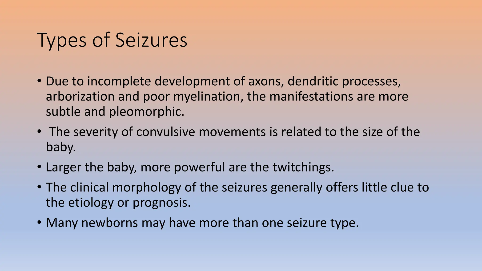 Neonatal seizures NS in peadiatric population | PPTX