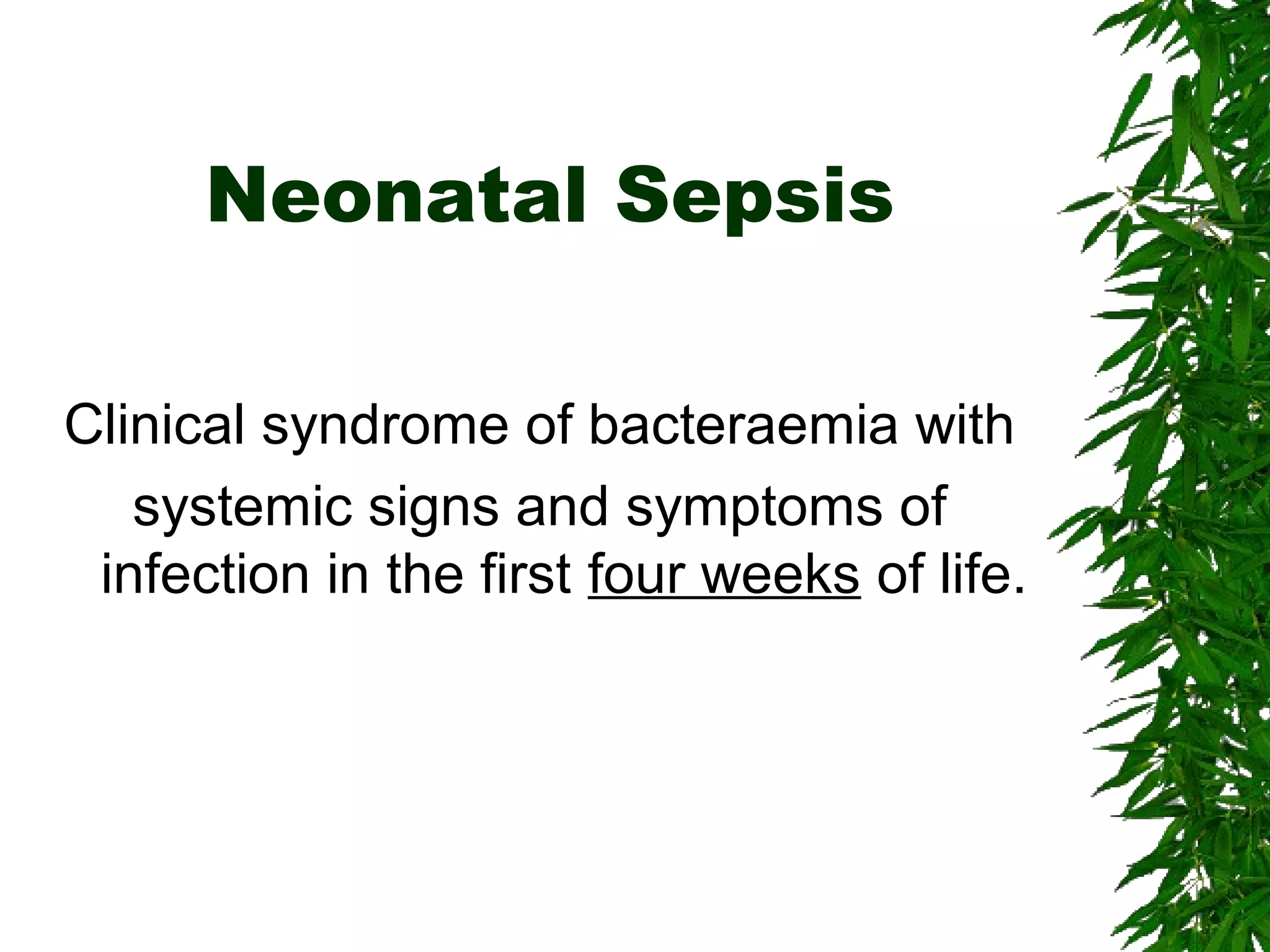 Neonatal sepsis | PPT