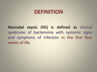 Neonatal sepsis | PPTX