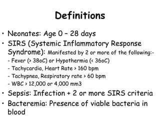 Neonatal sepsis | PPT