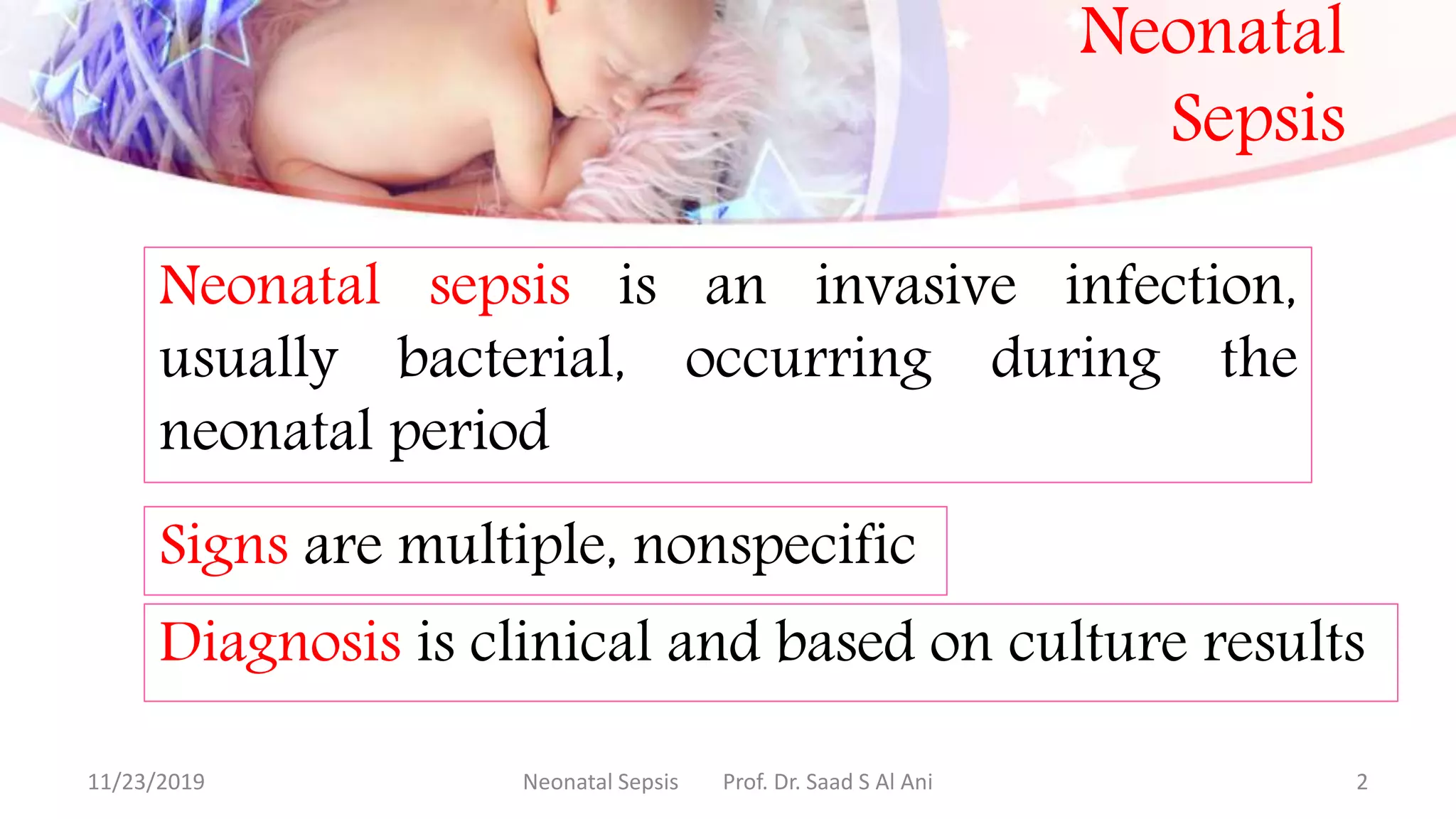 Neonatal sepsis | PPTX