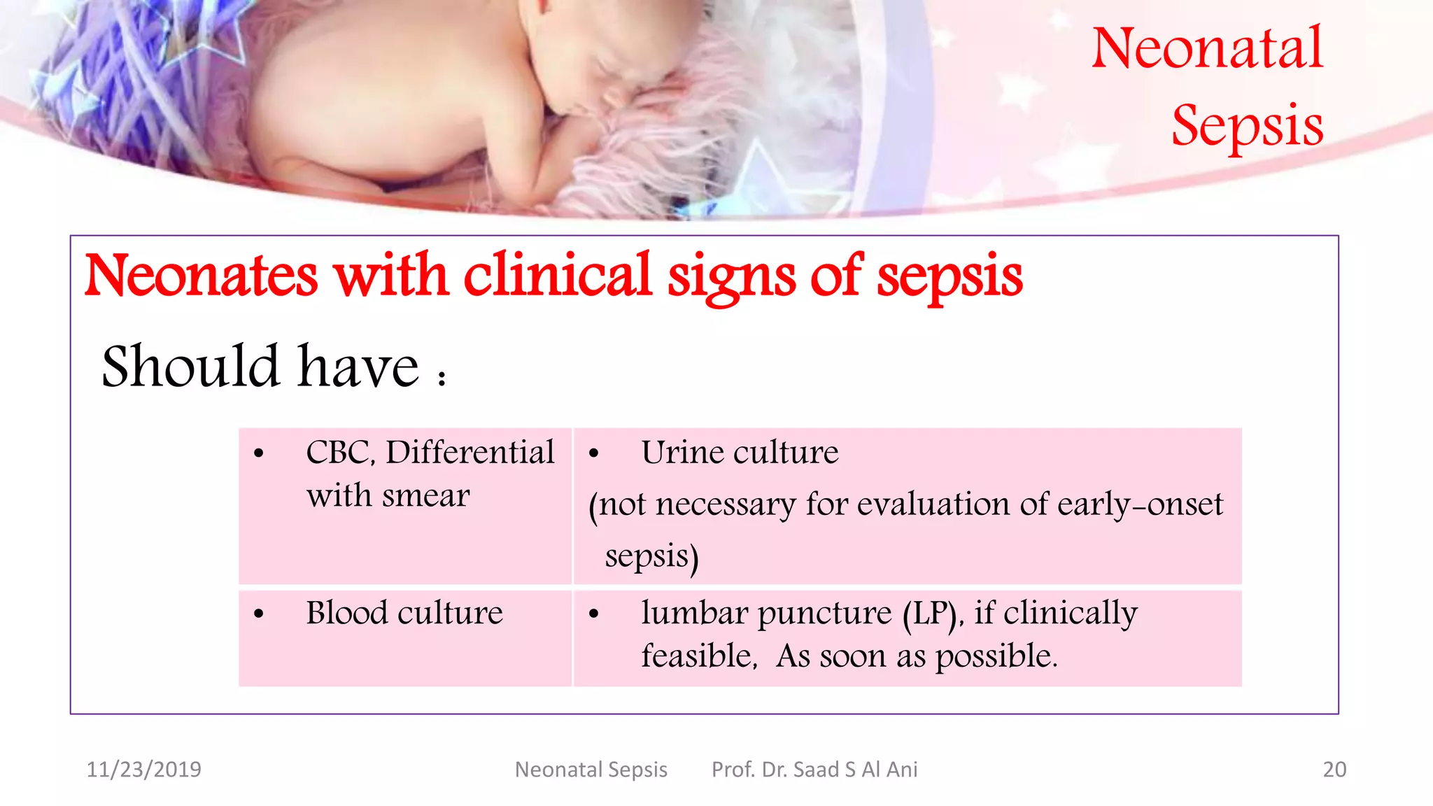Neonatal sepsis | PPTX