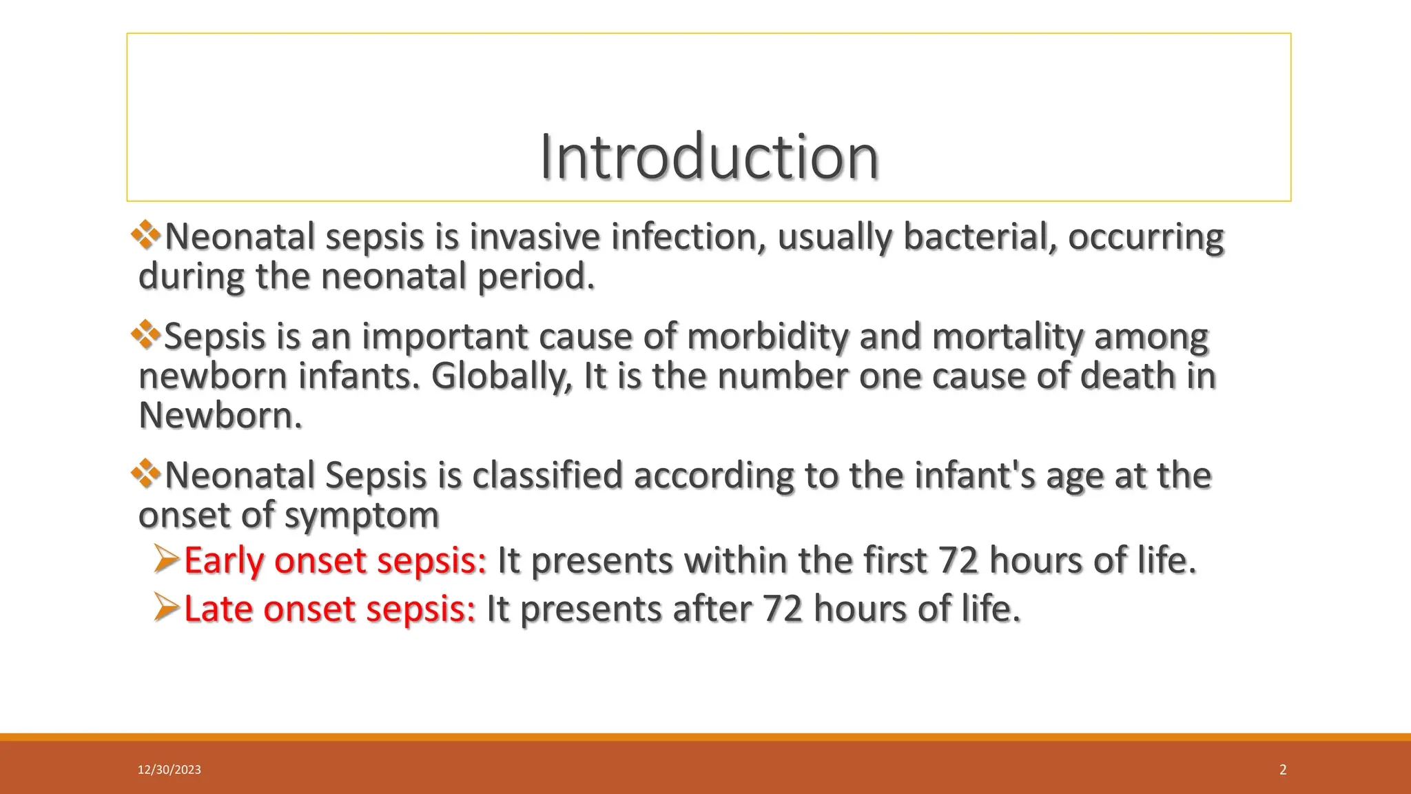 Neonatal Sepsis.pptx for pharmacy student | PPT
