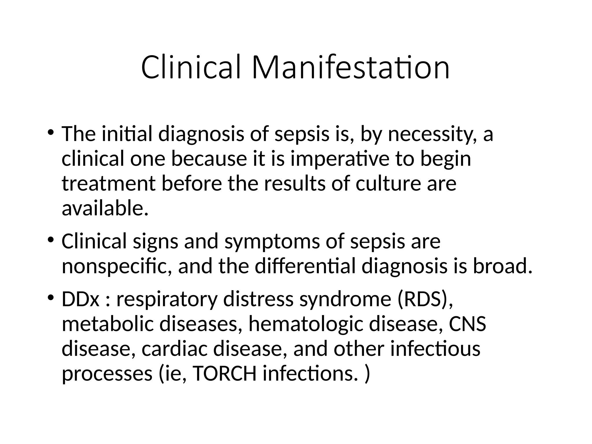 Approach to neonatal sepsis, classification and management | PPTX