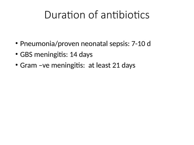 Approach to neonatal sepsis, classification and management | PPT