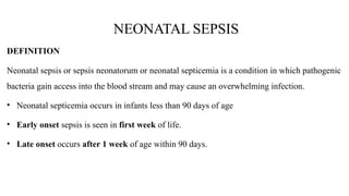 NEONATAL SEPSIS.pptx FOR REFERENCE OF BSC NURSING STUFENTS | PPT