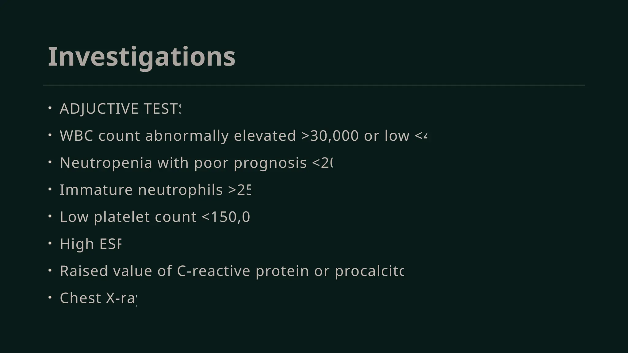 Neonatal Sepsis investigations and management | PPTX