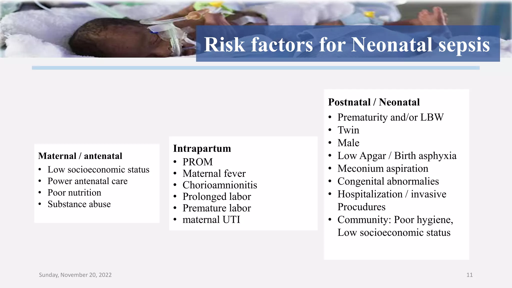 Neonatal sepsis : overview of epidemiology, pathogenesis ...