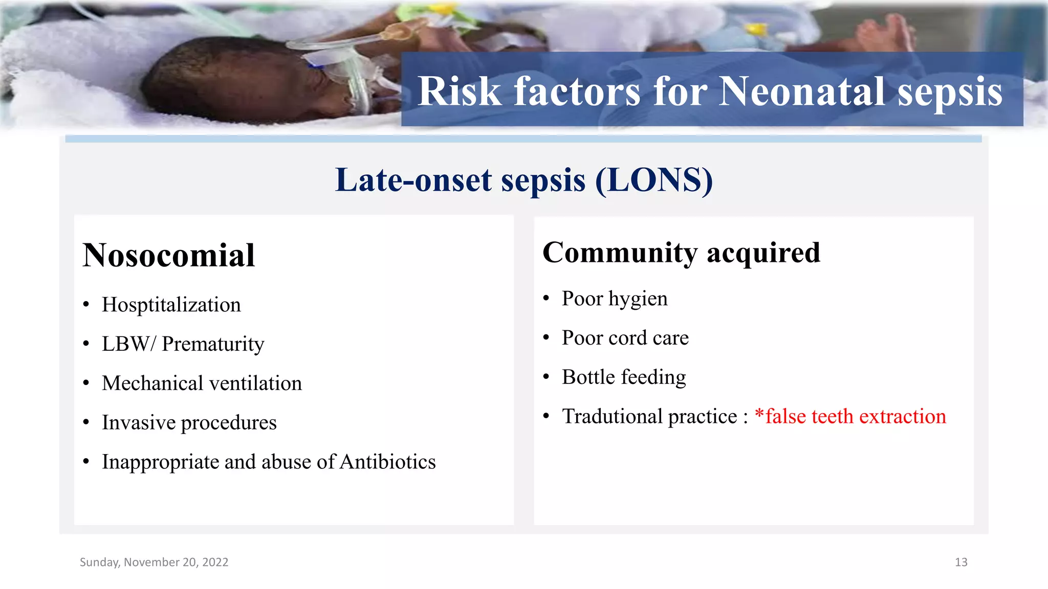 Neonatal sepsis : overview of epidemiology, pathogenesis ...