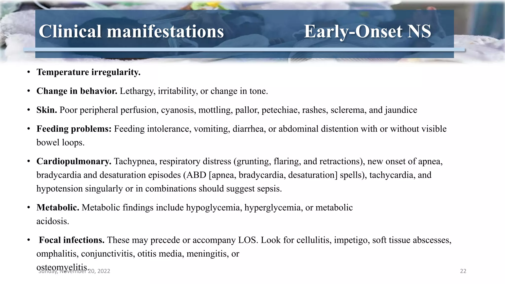 Neonatal sepsis : overview of epidemiology, pathogenesis ...