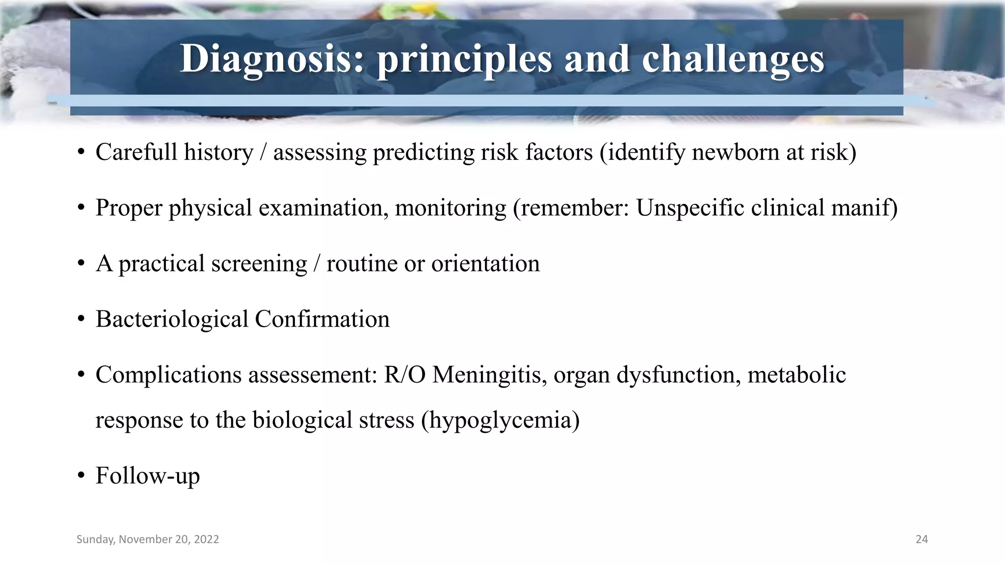Neonatal sepsis : overview of epidemiology, pathogenesis ...