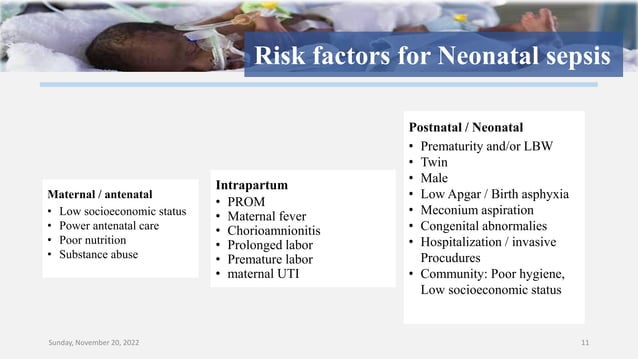 Neonatal sepsis : overview of epidemiology, pathogenesis ...