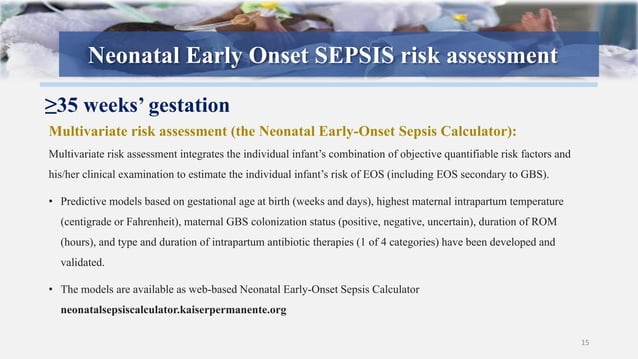 Neonatal sepsis : overview of epidemiology, pathogenesis ...