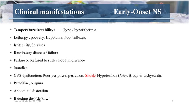 Neonatal sepsis : overview of epidemiology, pathogenesis ...