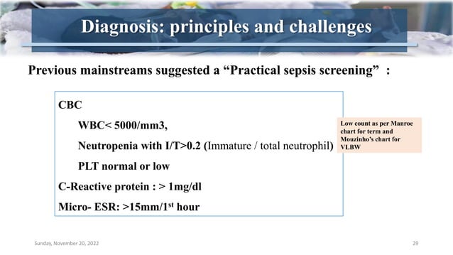 Neonatal sepsis : overview of epidemiology, pathogenesis ...
