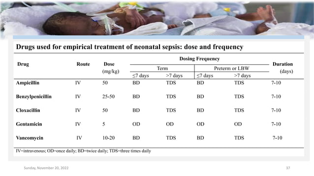 Neonatal sepsis : overview of epidemiology, pathogenesis ...