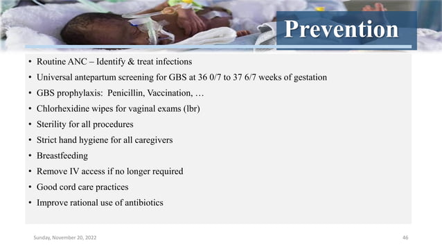 Neonatal sepsis : overview of epidemiology, pathogenesis ...