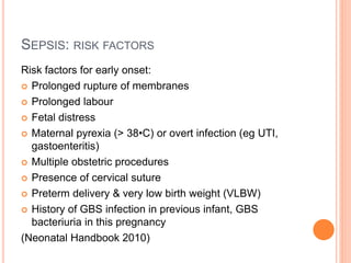 Neonatal Sepsis paediatrics Nursing .ppt | Pregnancy | Reproductive Health