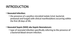 Neonatal Sepsis SCS.pptx8765434567uyfkki | PPTX