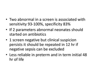 Neonatal sepsis in brief | PPTX