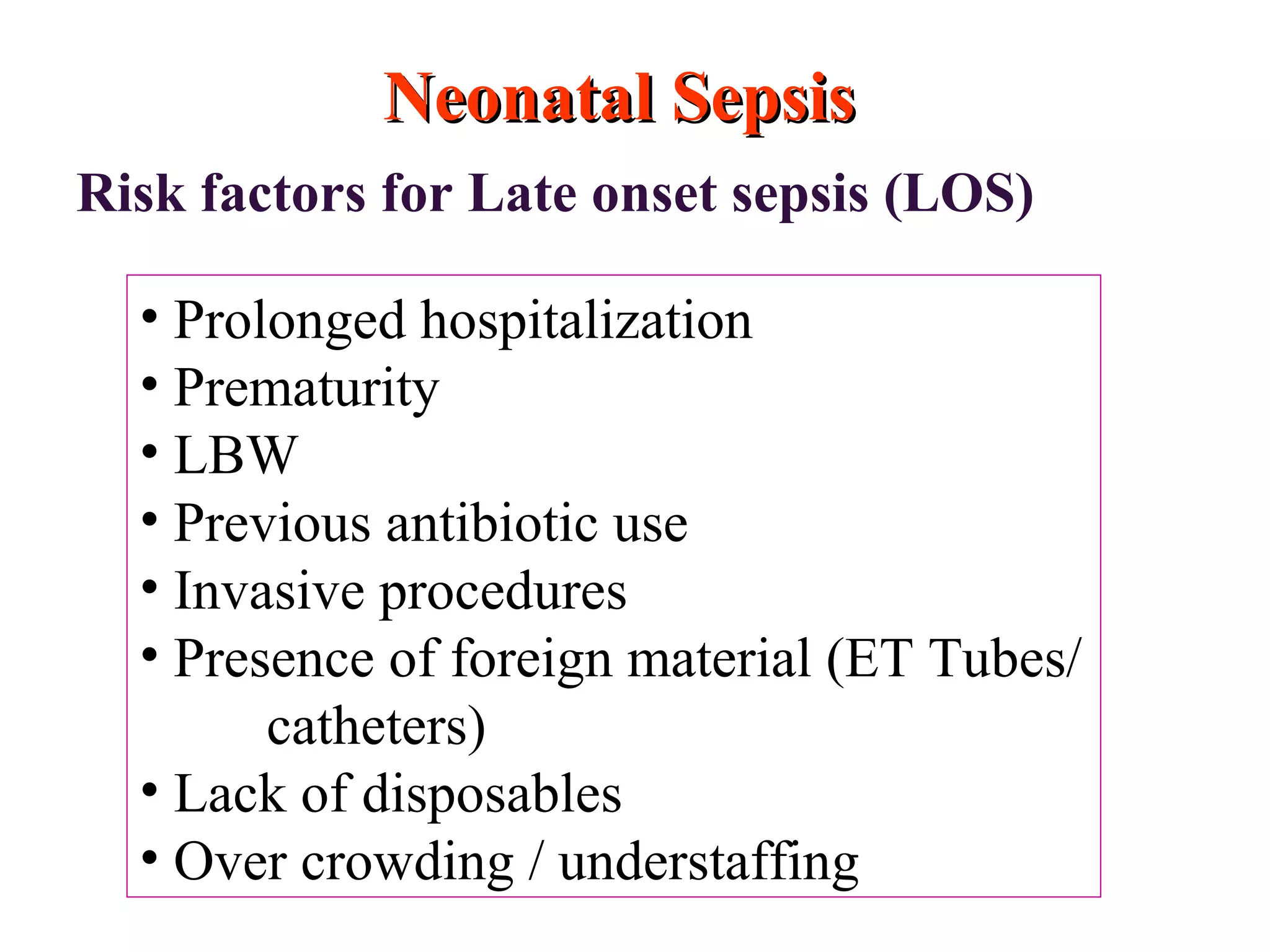 Neonatal Sepsis | PPT