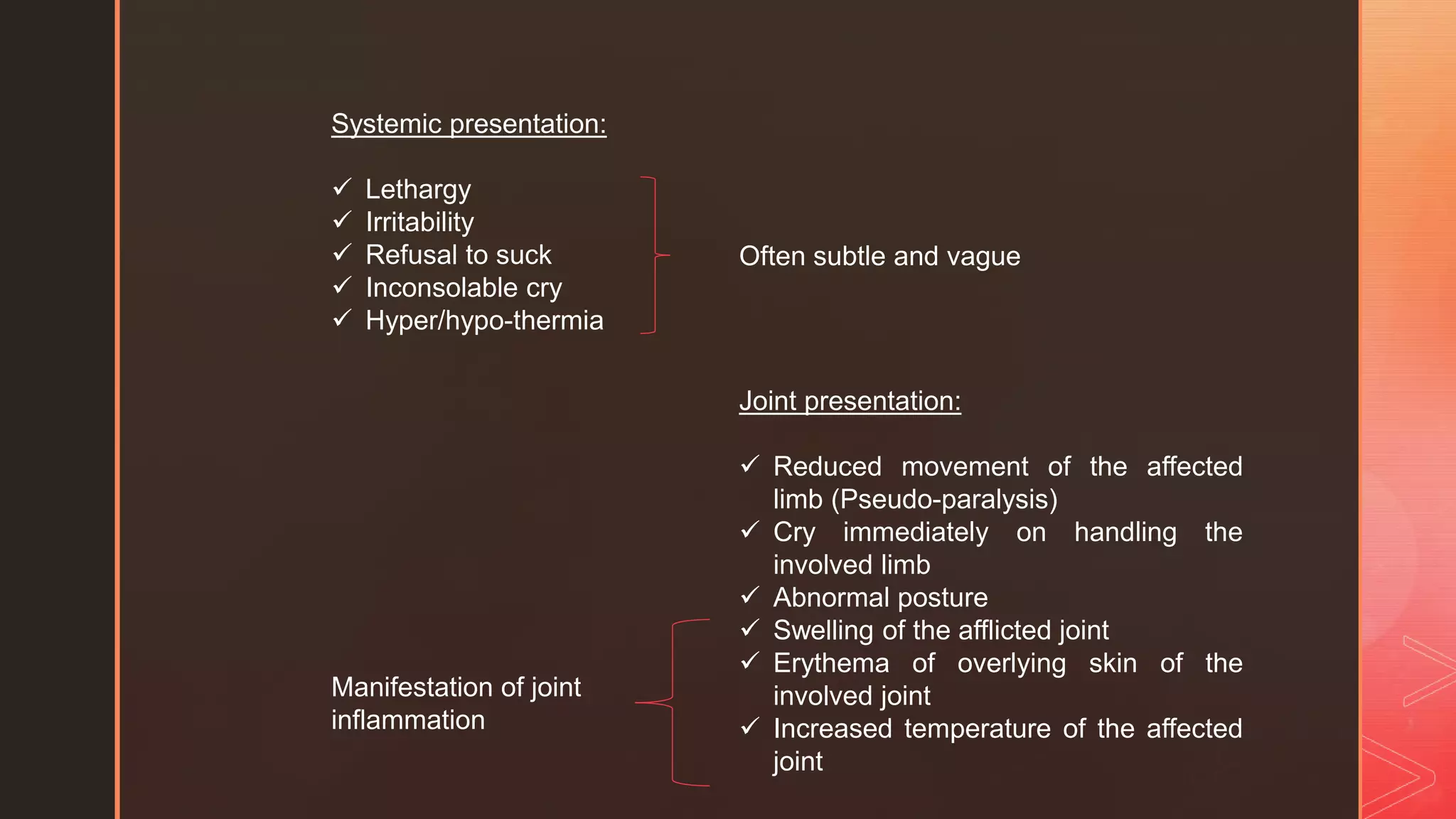 Neonatal septic arthritis | PPTX