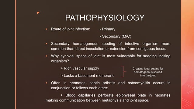 Neonatal septic arthritis | PPTX | Infectious Diseases | Diseases and ...