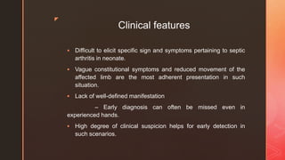 Neonatal septic arthritis | PPTX