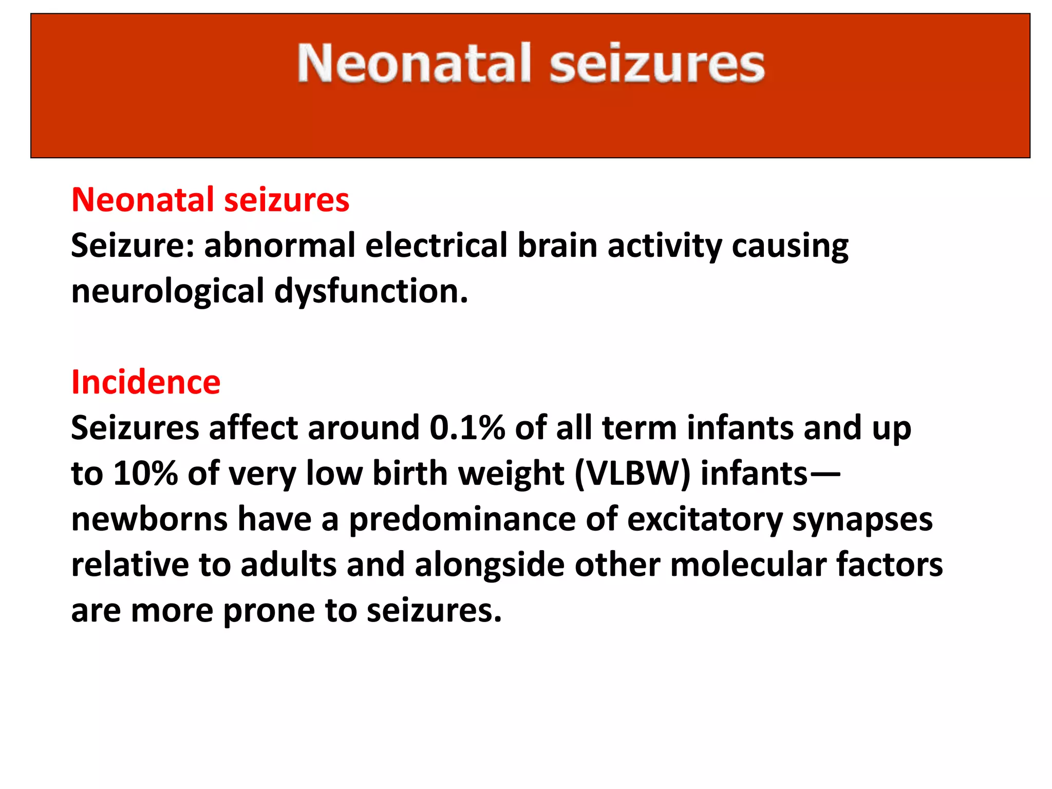 Neonatal seziure | PPTX